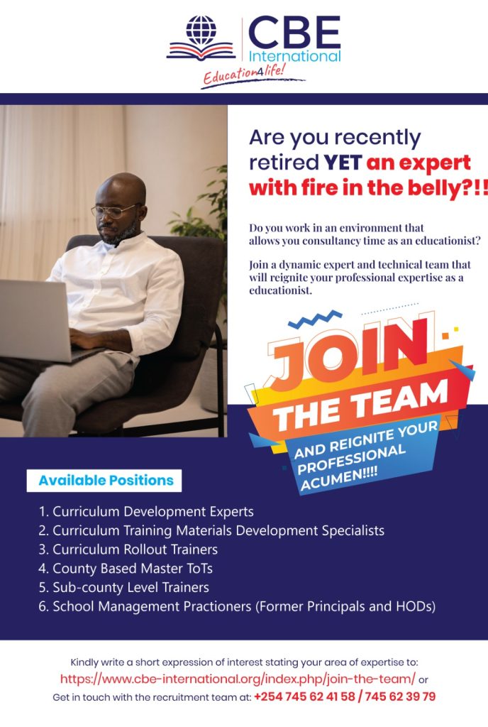 Join the Team - CBE International
